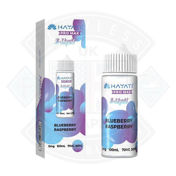 Hayati Pro Max 50/50 - Blueberry Raspberry 0mg 100ml Shortfill ...